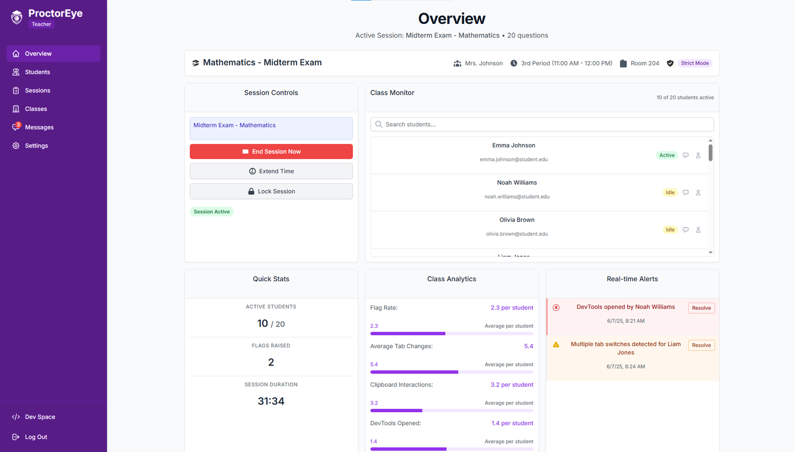 ProctorEye - Stop Cheating. Start Proctoring Smarter.