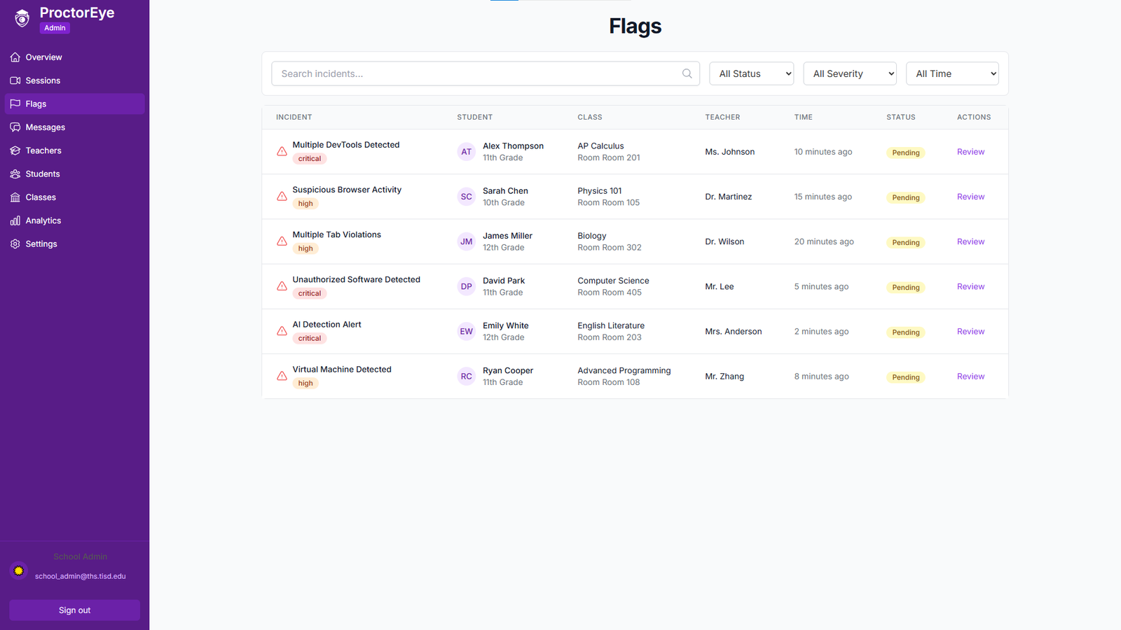 ProctorEye - Stop Cheating. Start Proctoring Smarter.